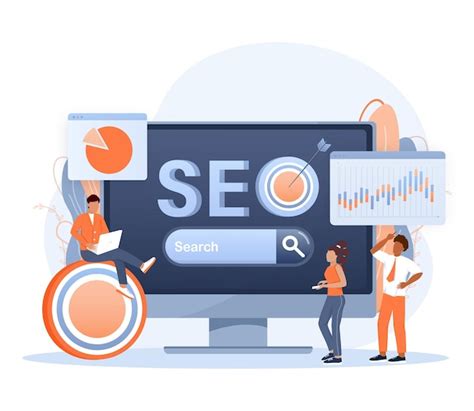 Premium Vector Seo Optimization Web Analytics And Seo Marketing