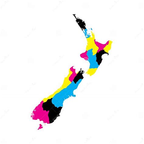 新西兰行政区划政治地图 库存例证 插画 包括有 五颜六色 宗主 设计 管理 汽车 关键字 政府 275889171