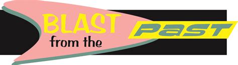 Blast From The Past Vintage 80s Retro Logo Design 30897 Clipart