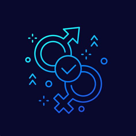 Sex Icon With Gender Symbols Linear Vector 13019865 Vector Art At Vecteezy