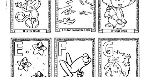 Páginas Para Colorear Originales Original Coloring Pages Abcs Dora