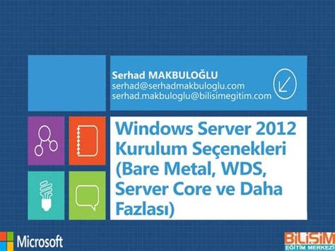 Windows Server 2012 Active Directory Kurulum Ve Gelen Yenilikler Ppt