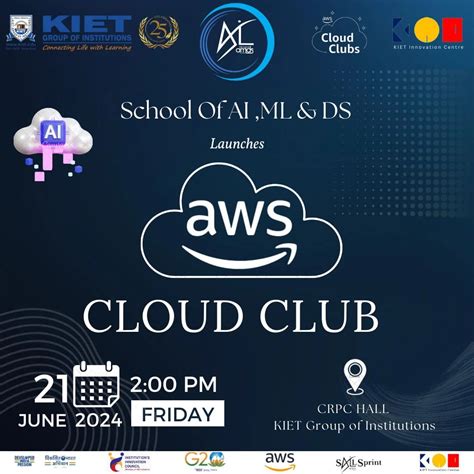 Aws Kiet Techevent Cloudcomputing Machinelearning Ai Awslaunch Cloudclub School Of Ai