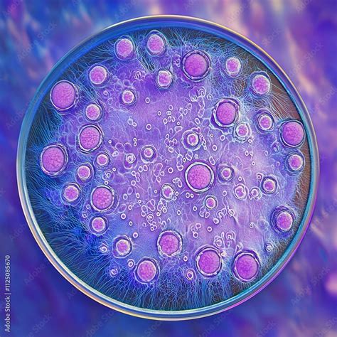 Cross Section Of Bacillus Subtilis Bacteria Revealing Internal