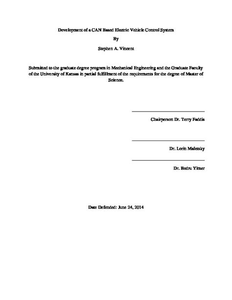 Development Of A Can Based Electric Vehicle Control System Pdfcoffeecom