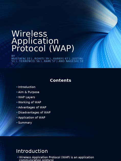 Wireless Application Protocol Wap Pdf Data Transmission Computer