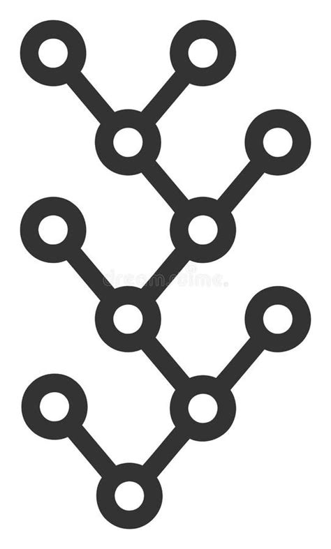 Vector Flat Binary Tree Icon Stock Vector Illustration Of Growth