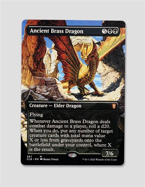 Ancient Brass Dragon 367 Holo From Commander Legends Battle For