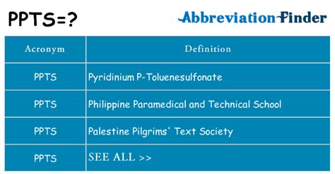 What Does Ppts Mean
