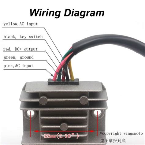 Motorcycle 5 Wire Regulator Rectifier Wiring Diagram 6 Wire Regulator