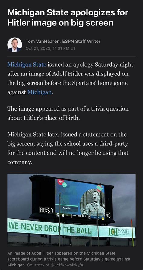 Was Dan Mcdowell In East Lansing Today R Theticket