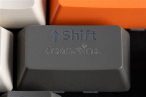 Shift Key On Keyboard Closeup Of Gray Color Stock Image Image Of Color Text 347643273
