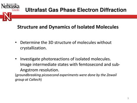 Ppt Ultrafast Electron Diffraction From Molecules In The Gas Phase