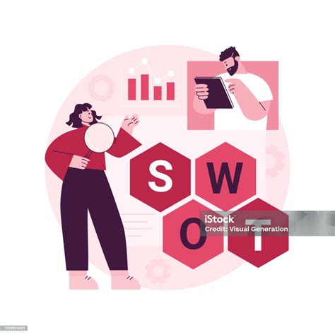 Swot Analysis Abstract Concept Vector Illustration Stock Illustration
