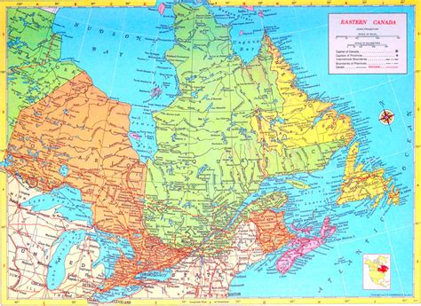 Detailed Map Of Eastern Canada 1965 By Wogofjog On Deviantart