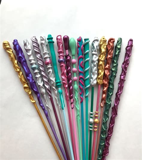 Colorful Magic Wands For Witches And Wizards Rainbow Magick Wands