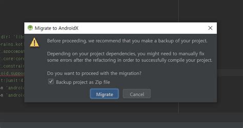 안드로이드 스튜디오 Androidx Libraries Migration 달소씨의 하루
