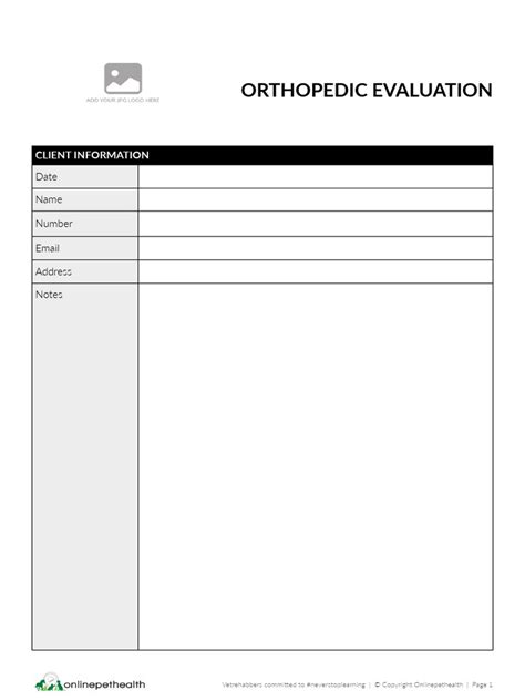 Orthopedic Evaluation Pdf