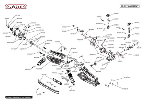 Arrma Notorious 6s 4wd Blx Parts Exploded View 8611v5t1 — Adventure Hobbies And Toys