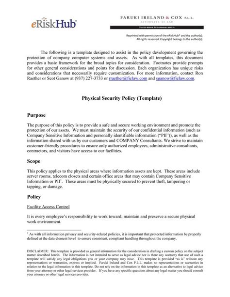 Free Data Encryption Policy Template Policy Template Report Template Security Report