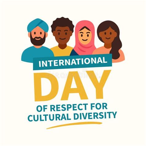 Honoring Cultural Diversity Together Stock Illustration Illustration