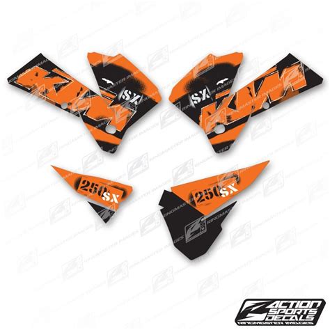 Ktm 250 Sx 2006 Oem Replica Stickers Action Sports Decals