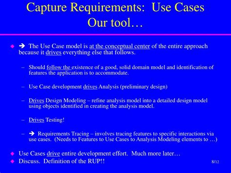 Ppt A Use Case Driven Approach To Requirements Gathering Powerpoint
