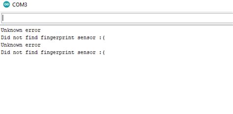 Did Not Find The Fingerprint Sensor Message In NodeMCU S Module Sensors Arduino Forum