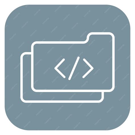 Premium Vector Coding Folder Vector Illustration