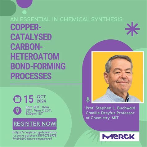 Join Merck Group And Prof Stephen L Buchwald From Mit As He Presents His Pioneering Work On