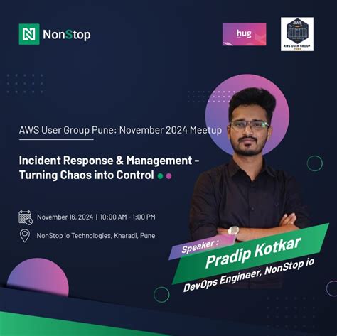 Nonstop Io Technologies On Linkedin Aws Devops Cloudcomputing Incidentmanagement Awsmeetup