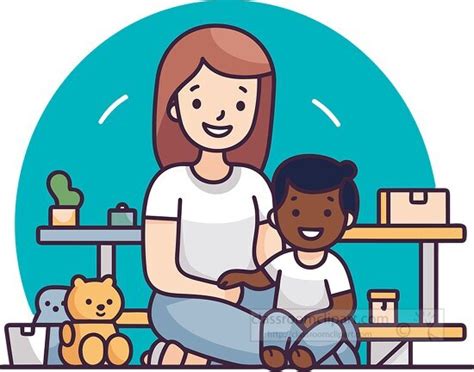 Daycare Teacher Clipart