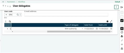 configure user delegates for approval in sage x3