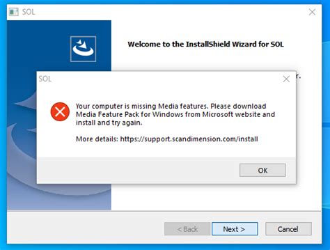 Solsol Pro Error Missing Windows Media Packmedia Player