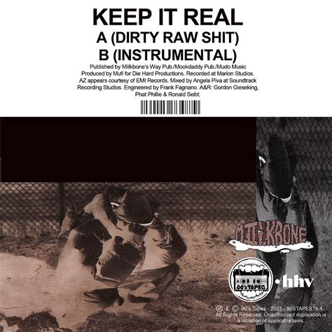 Miilkbone Keep It Real Vinyl 7 2023 Eu Original Hhv