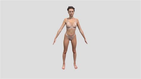 Clean A Pose Scan Isabella De Laa Underwear 3d Model By 3d Sk 3dsk