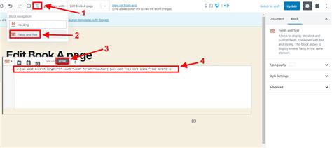 read more link in excerpt using blocks toolset