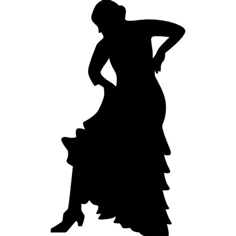 Female Flamenco Dancer Free People Icons