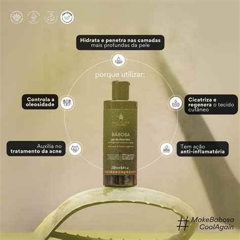 Gel De Aloe Vera Multifuncional Babosa 250ml Ahoaloe