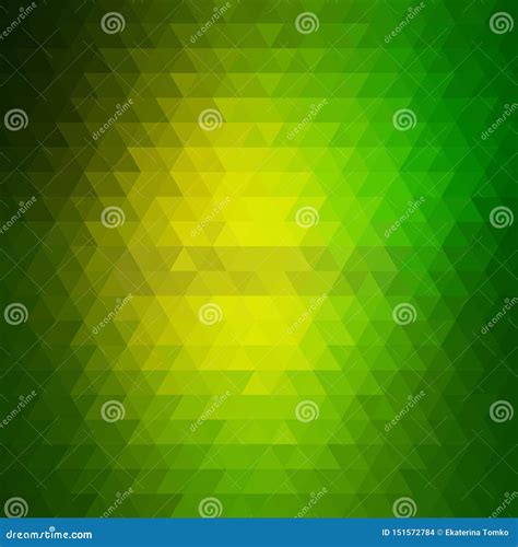 Green Triangular Background Polygonal Style Presentation Layout