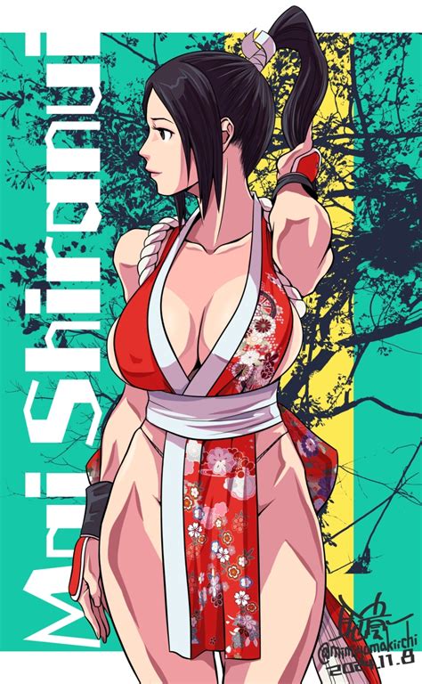 Mimiyama Kiichi Shiranui Mai Fatal Fury Snk The King Of Fighters Highres 1girl Arm Behind