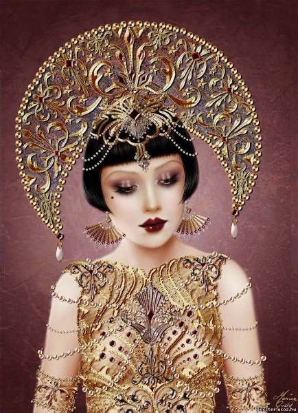 Maxine Gadd Jasmine Иллюстрации в стиле арт деко Искусство с феями