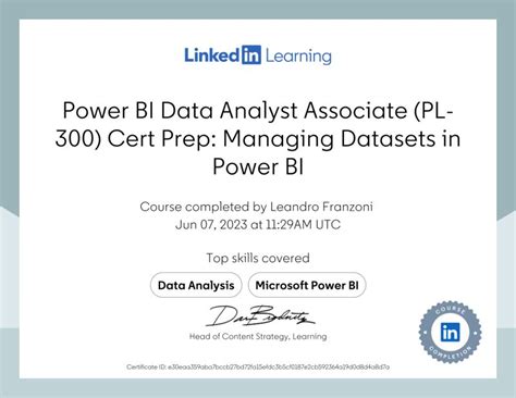 Certificate Of Completion Leandro Franzoni