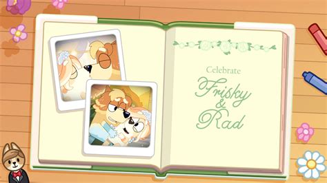 Look Inside Frisky And Uncle Rads Wedding Guest Book Bluey Official Website