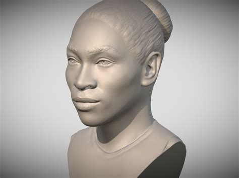 👤 Serena Williams Bust For 3d Printing・ Stl File For 3d Printing・cults