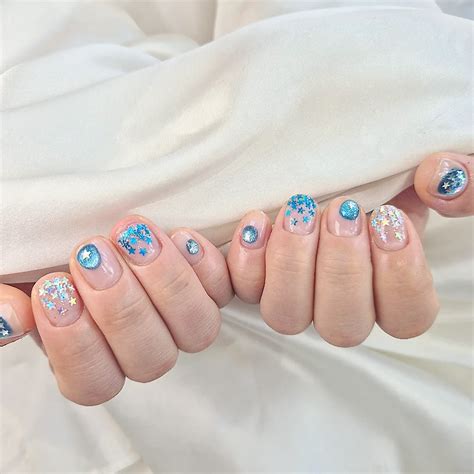 별네일여름네일여름휴가자석네일물방울네일스톤네일칠곡네일