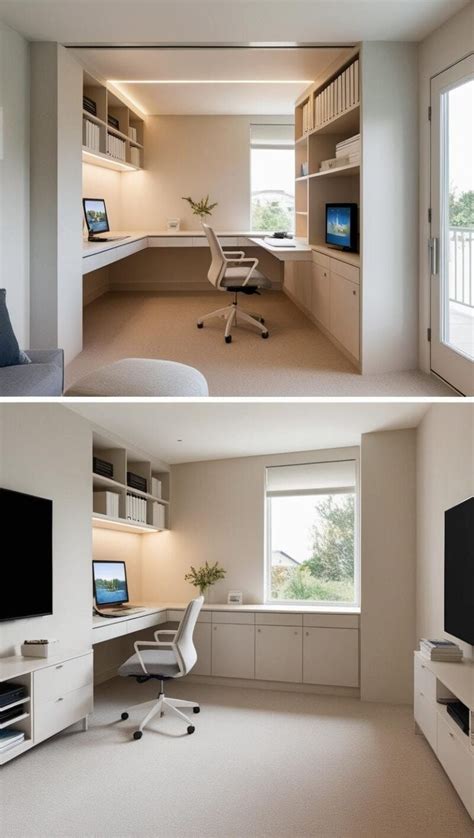 17 Gorgeous Home Office Tv Room Combo Ideas Work Well Remote