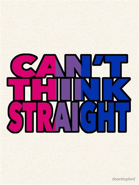 Cant Think Straight Bisexual Pride Pullover Hoodie For Sale By