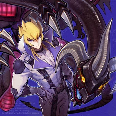 Jack Atlas And Red Dragon Archfiend Yu Gi Oh And 1 More Drawn By