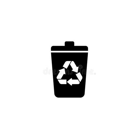 Recycling Bin Black White Stock Illustrations 7 160 Recycling Bin